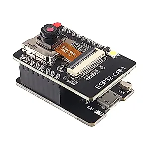 Aokin ESP32-CAM Camera Module, ESP32 Development Board WiFi and Bluetooth with OV2640 2MP Camera for Arduino, Include ESP32-CAM-MB Micro USB to Serial Port CH340C, 1 Pcs