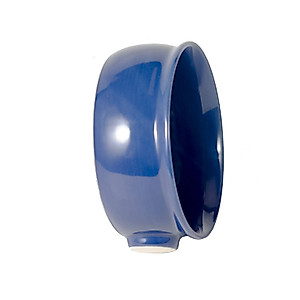 Grandslam Shaving Soap Bowl for Men, Wide Mouth, Ceramic, Easier to Lather and Clean, Non-slip Handle, Handmade Pottery Cup for Soap and Cream