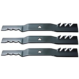 Oregon Mower Blades, 3 Pack, Gator G3 Mulching Lawnmower Replacement Blades, 18-4/9" Length, 54" Deck (95-605-3),Black