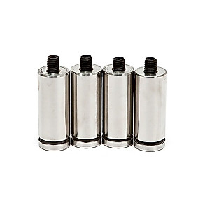 Monoprice Multimedia Desktop Stand 22 Inch x 9.5 Inch - Stand & Riser, Laptop Stand, Desktop TV Stand w/ Height Adjustable Legs - Workstream Collection, Clear