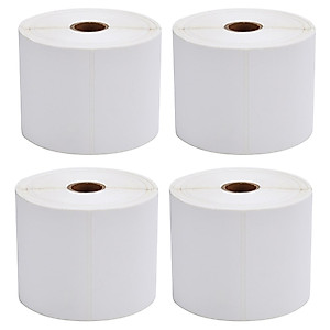 MFLABEL® 4 Rolls of 450 Direct Thermal Shipping Labels 4x6 for Zebra 2844 Zp-450 Zp-500 Zp-505