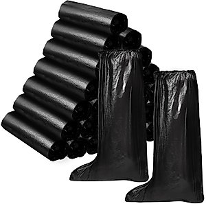 Disposable Shoe Covers Disposable Non Slip Plastic Boot Covers Long Waterproof Shoes Covers Safety Boot Shoe Covers 21.6 Inch Tall Shoe Coverings for Men Women Rainy Day Use (Black, 180 Pieces)