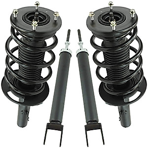 TRQ 4 Piece Front & Rear Complete Loaded Strut & Spring Assembly Shock Absorber Kit Set for 2010-2012 Ford Taurus without SHO Models