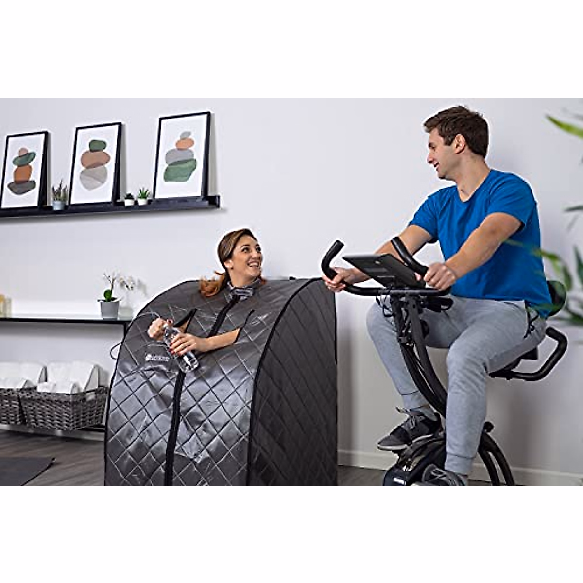 Heatwave Rejuvenator Portable Personal Sauna with FAR Infrared Carbon Panels, Heated Floor Pad, Canvas Chair