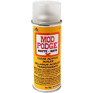 Mod Podge Clear Acrylic Sealer (12-Ounce), 1469 Matte 2 Pack