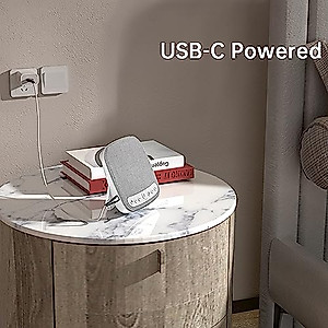 HEAVTUEN White Noise Machine,Sound Machine with 18 Non Looping Natural Soothing Sounds, Small Travel Sound Machine Powered USB Sleep Sound Timer Therapy for Baby Kids Adults