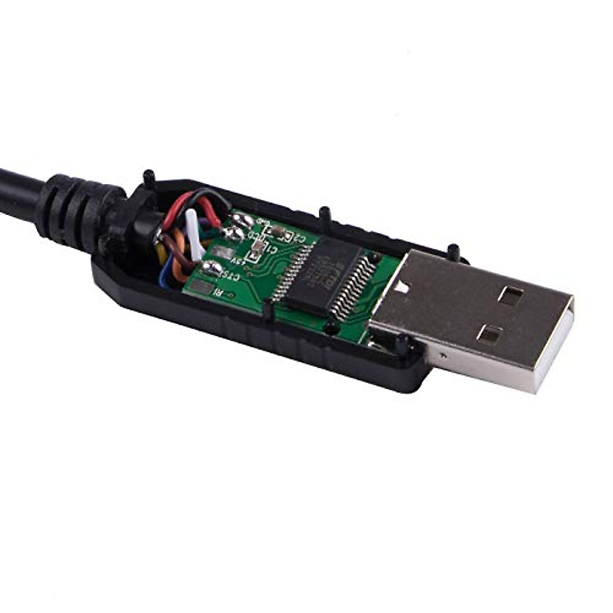Suamdoen USB to DB25 Male Serial Converter Apdater Null Modem Crossover Printer Cable FT231XS Driver Programming for Epson TM-T88V Printer