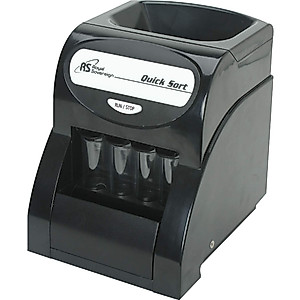 Royal Sovereign Electric Coin Sorter/Counter, Patented Anti-Jam Technology, 1 Row of Coin Counting (QS-2AN)