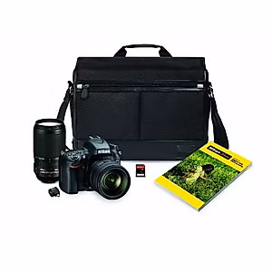 Nikon D600 24.3MP CMOS FX-Format Digital SLR Camera Bundle with 24-85mm and 70-300mm Nikkor VR Lens and 3.2-Inch TFT LCD Screen (Black) (OLD MODEL)