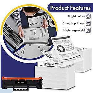 134X 134A Toner Cartridges 1-Pack High Yield (with Chip) Compatible Replacement for HP 134X W1340X 134A W1340A for HP M209dw MFP M234dw M234sdn M234sdw Printer Ink Black