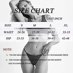 LEVAO 5 Pack Women's G-String Thongs Cotton Panties Stretch T-back Tangas Low Rise Hipster Underwear Sexy S-XL