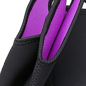 Hipiwe 6 Pack Beer Cooler Tote Bag, Extra Thick Neoprene Beer Bottle/Can/Beverage Carrier, Insulated Feeding Bottles Tote Sleeve