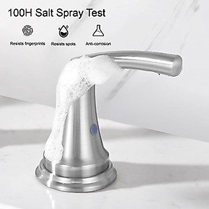 RKF Faucet- Replacement Lever Handles with Valve Faucet Accessory Faucet Parts Faucet Kit Brushed Nickel B023