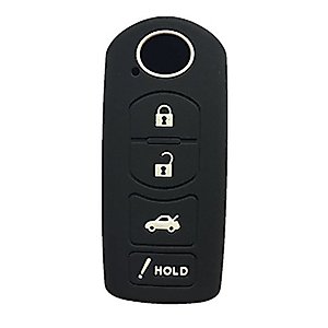 Rpkey Silicone Keyless Entry Remote Control Key Fob Cover Case protector Replacement Fit For Mazda 3 6 CX-7 CX-9 MX-5 Miata KR55WK49383 WAZSKE13D01 GJR9-67-5RY 662F-SKE13D01