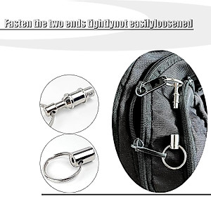 Maituifos 4 Pcs Quick Release Keychain-Detachable Pull Apart Keychain(Silver) Detachable Pull Apart Key Rings Keychains