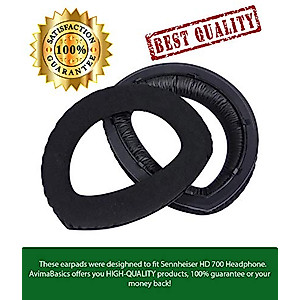 HD700 Earpads by AvimaBasics | Premium Replacement Cushion Ear Pads Earpad Earmuff Foam Cups for Sennheiser HD700 HD 700 Headphones (1 Pack)
