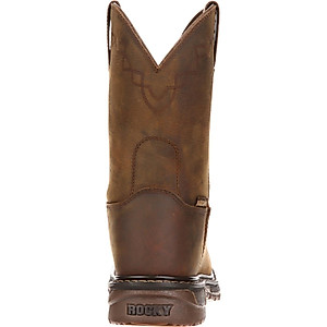 ROCKY Original Ride Roper Western Boot, Trail Brown, Size 10(M)