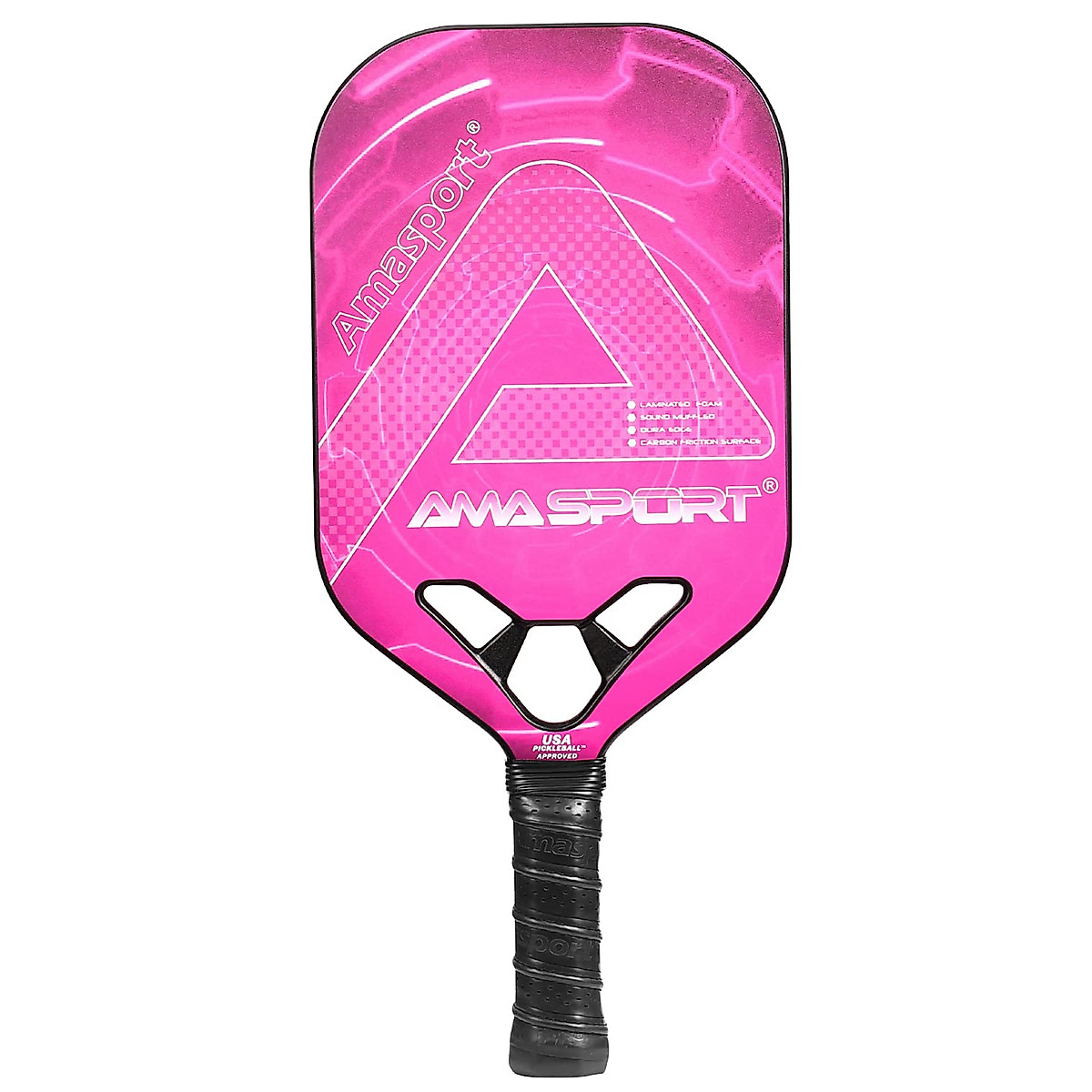 Matrix Pickleball Paddle Explore 003 - Graphite Textured Surface - Diamond Cutting Air Dynamic Throat Pickleball Elongated Rackets with Large Sweet Spot, More Power & Reach