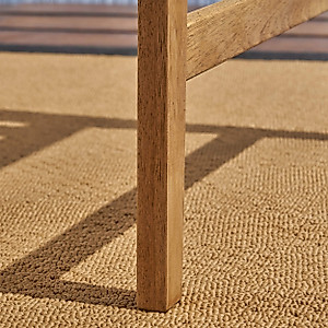 GDFStudio Outdoor Weather Resistant Acacia Wood Adirondack Dining Chairs (Set of 2), Natural Finish