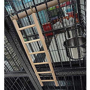 3 pcs Wooden Ladder for Bird Parrot Ladder Climbing Toy Birdie Basics (4 Step, 6 Step 8 Step)