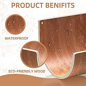 Towel Racks for Bathroom Set of 4 Wall Towel Racks, Versatile Hanging Towel Organizer，Wood Towel Holder for Rolled Towels, Spa, Blanket, Yoga Mat – Easy Installation, Eco-Friendly