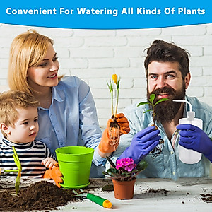 Lainballow 6 Pcs 1000 ml/34 oz Plastic Wash Bottles, Squeeze Tattoo Wash Bottles, Safety Lab Squeeze Bottle,Squirt Bottle with Narrow Mouth for Chemistry Industry Lab Gardening Tattoo Washing Watering