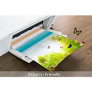 Vellum Paper, Cridoz 50 Sheets Vellum Transparent Paper 8.5 x 11 Inches Translucent Clear Paper for Printing Sketching Tracing Drawing Animation Wedding Invitations