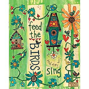 Studio M Birds Will Sing Art Pole Outdoor Decorative Garden Post, Made in USA, 20 Inches Tall