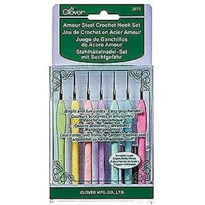 Clover Amour Steel Crochet Hook Set