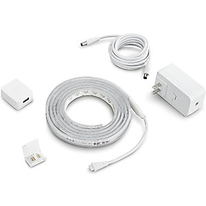 Philips Hue Lightstrip Plus (2m/6ft Base Kit with Plug), Works with Amazon Alexa, Apple Homekit and Google Assistant, Bluetooth Compatible, Single Color Effect