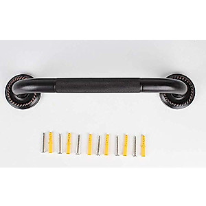 700Brass 24-Inch Grab Bar Featuring Anti-Slip Handrail, Oil Rubbed Bronze, Bathroom Bathtube Shower Safety Rail