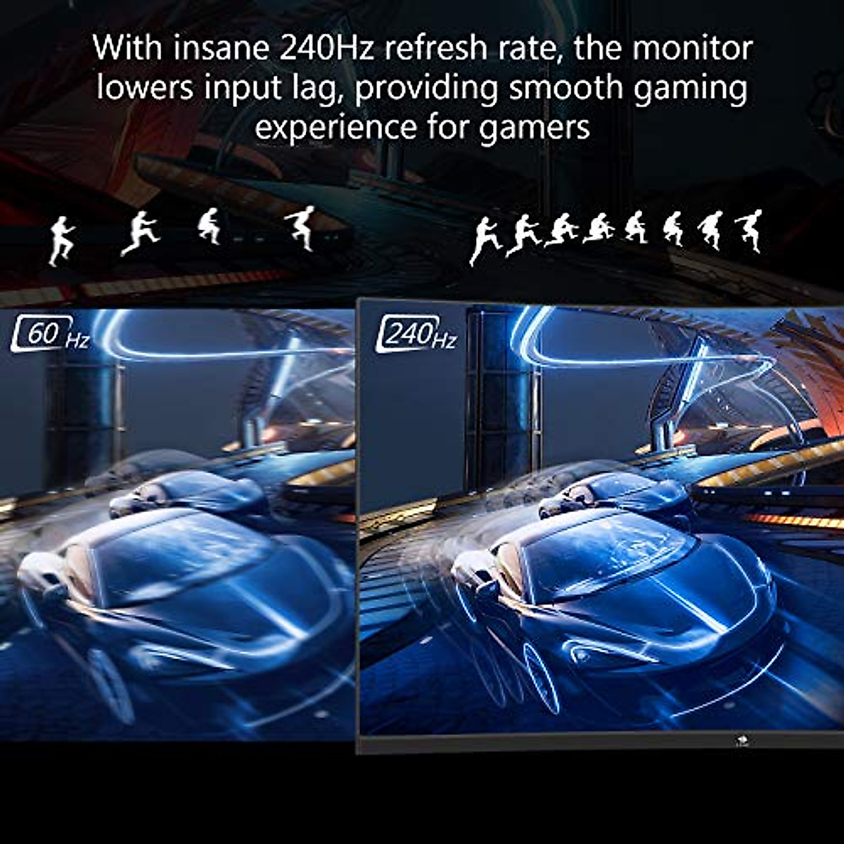 Z-Edge UG32P 32-inch Curved Gaming Monitor 16:9 1920x1080 240Hz 1ms Frameless LED Gaming Monitor, AMD Freesync Premium Display Port HDMI Built-in Speakers