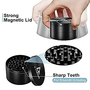 CrtArok Spice Grinder, Large 3.0 Inch (Black)