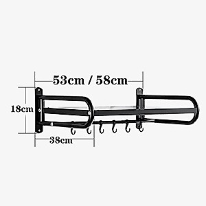 MKYOKO Microwave Storage Rack Hanging Wall-Mounted Microwave Oven Rack Stand,Kitchen Storage Shelf Microwave Oven Rack, Multifunction Stainless Steel Wall-Mounted Shelves,Spice Jar Rack Oven Holder/B