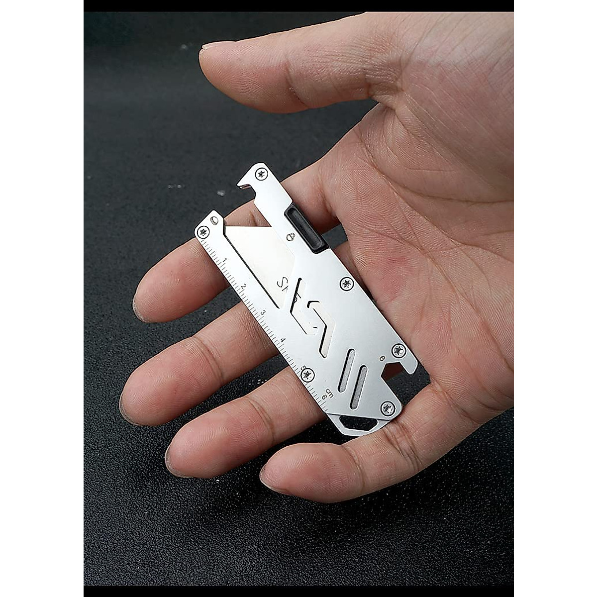 KUNSON Stainless Steel Pocket Utility Knife, Portable EDC Retractable Box Cutter for Cartons, Cardboard and Boxes, Quick-Change Blade, Safety Lock Design, Extra 5 Blades Included