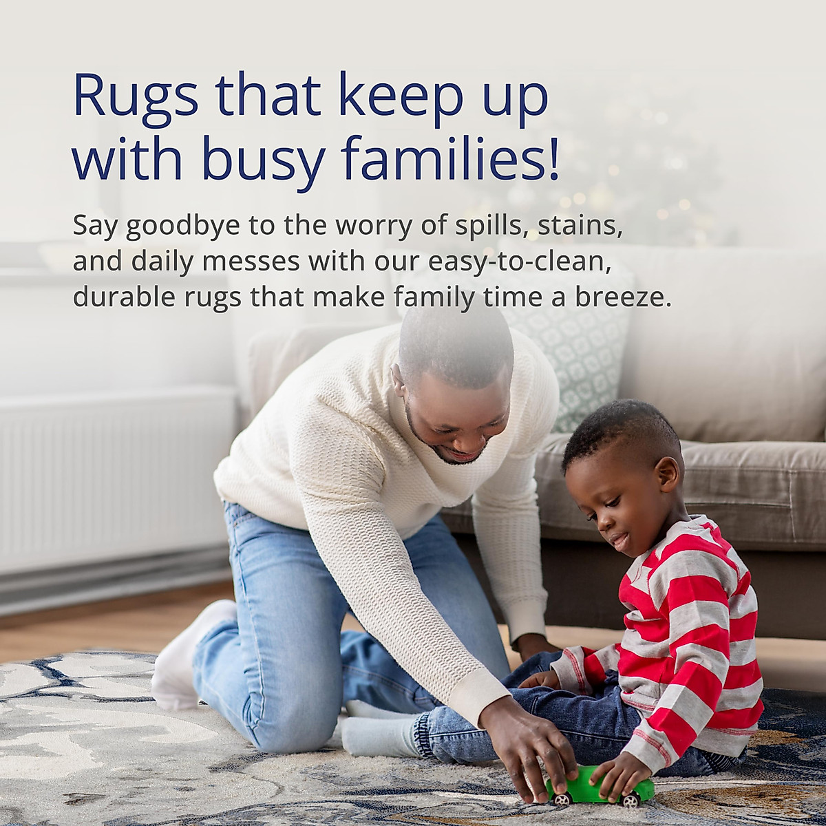 Abani Rugs Abstract Design 7'9" x 10'2" (8'x10') Bedroom Rug - Grey, Brown & Blue Modern Multi-Dimensional Non-Shedding Area Rug