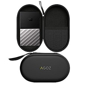 Agoz Hard Protective Carry Case for Western Digital WD MY PASSPORT SSD 512GB / 256GB / 1TB / 2TB Portable External Hard Drive - WDBKVX0020PSL-WESN, WDBKVX0010PSL-WESN, WDBKVX5120PSL-WESN, WDBKVX2560PS