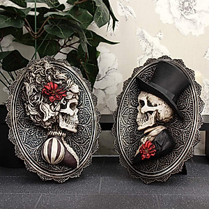 Nemesis Now Handsome Wall Plaque 24cm Grey, Polyresin, 22cm