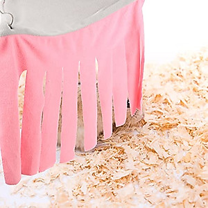 iplusmile Sides Fit Pig Bed for Peekaboo House Pet Rat Ferrets Small Animal Hamsters Hanging Hammock Curtain Squirrel Mice Corner Chinchilla Hedgehog Forest Fleece Animals Decor Bunny