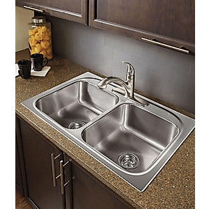 Moen Integra Chrome One-Handle Pullout Kitchen or Laundry Faucet Featuring Power Clean, 67315C