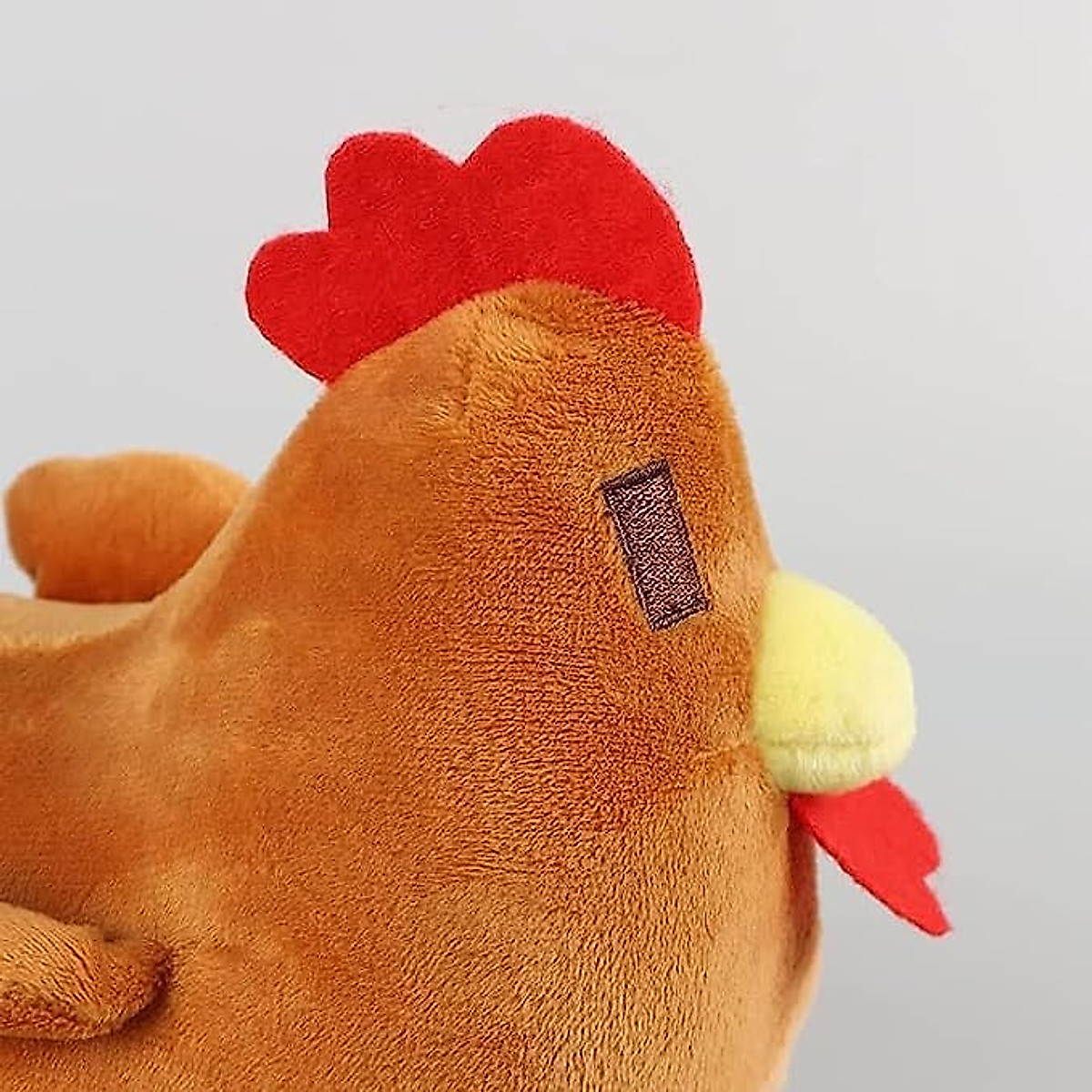 Stardew Plush Toy Valley Doll Figure Apple Junimo Plush Plants Stuffed Animal Green Soft Plush Pillow, Best Gift for Your Family 10" (Brown Chicken)