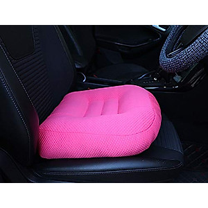 YQJ YOMQLJXB Portable car Booster Cushion - Office mat, Driver Booster seat car seat Cushion,Angle Lift Seat Cushions?Effectively Increase The Field of View by 12cm, Ideal for Office, Home (Black)