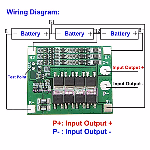 2Pcs 3S 11.1V 12.6V 25A W/Balance 18650 Li ion Lithium Battery PCB Protection Board