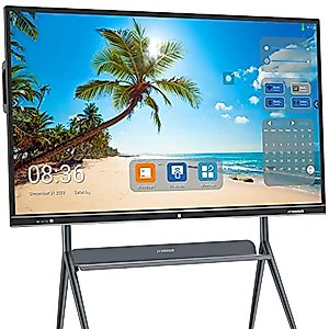 Smart Board for Classroom and Conference,JYXOIHUB 75 Inch Electronic Whiteboard Build in Android and Windows OS with 4K HD Touch Screen Interactive Whiteboard,Smart Digital Whiteboard (Board Only)