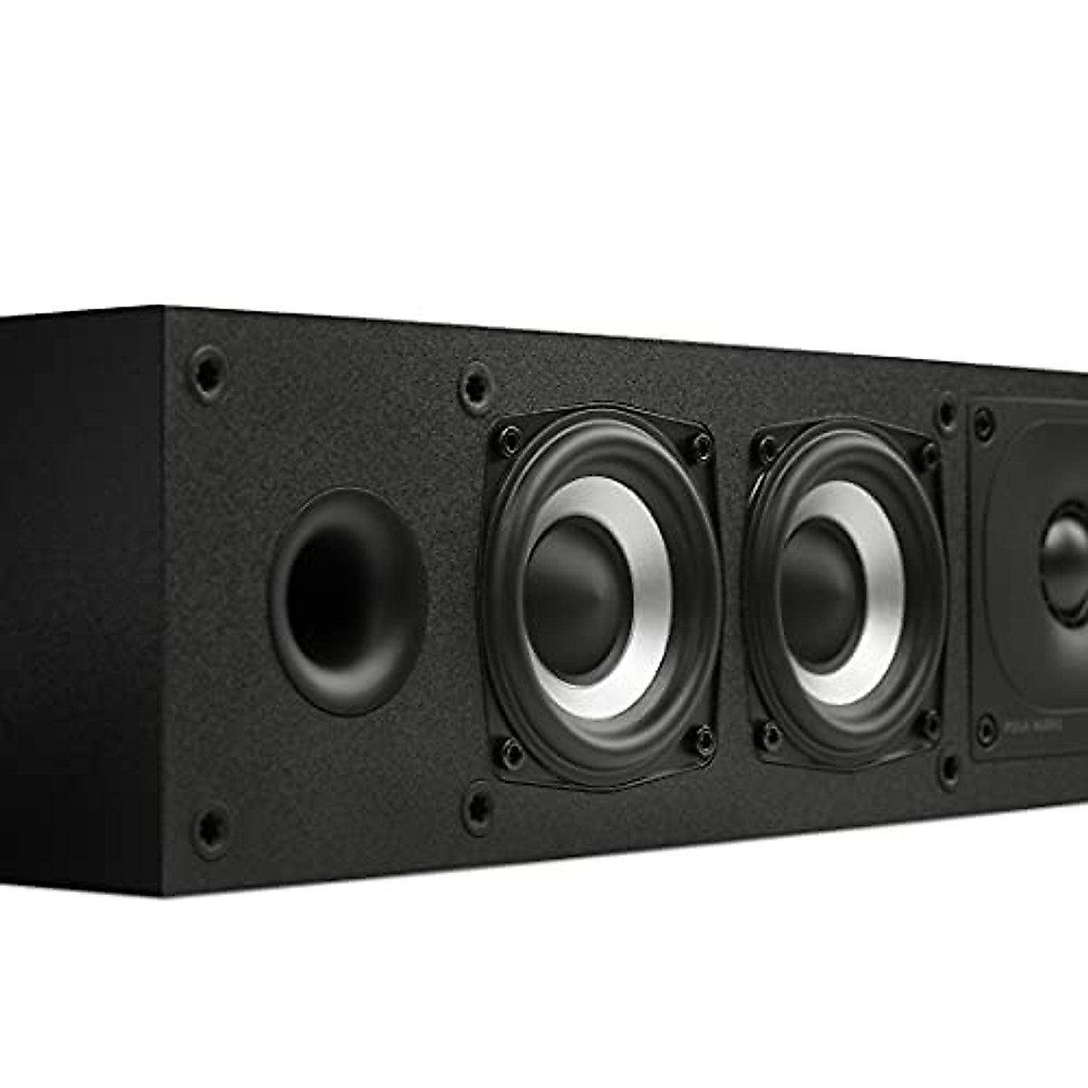 Polk Monitor XT35 Slim Center Channel Speaker - Hi-Res Audio Certified, Dolby Atmos & DTS:X Compatible, 1" Terylene Tweeter & Four 3" Dynamically Balanced Woofer, Wall-Mountable, Midnight Black