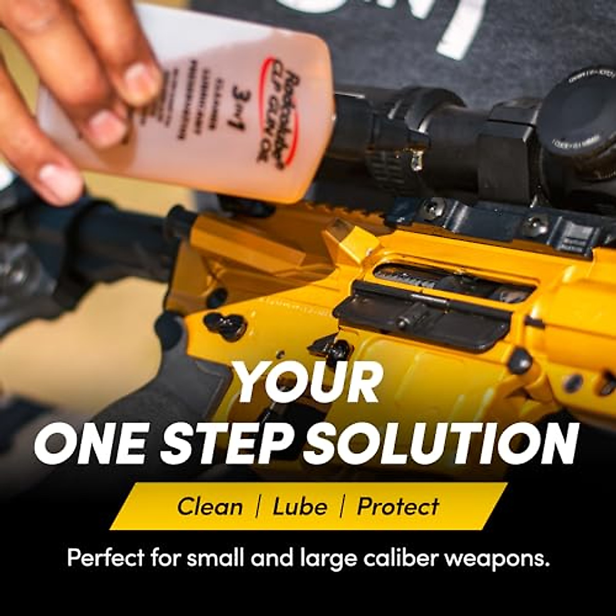 3-in-1 CLP Gun Oil, Lubricates & Preserves All Types of Firearms, Military-Grade Gun Cleaner, Revolutionary Gun Cleaning Kit Must-Have, 1 Pint Gun Cleaner Spray - Radcolube