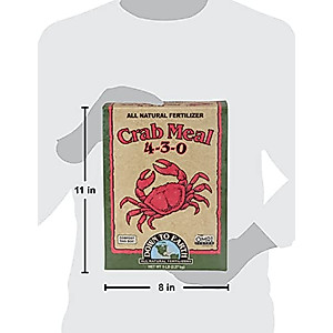 Down to Earth Organic Crab Meal Fertilizer Mix 4-3-0, 5 lb
