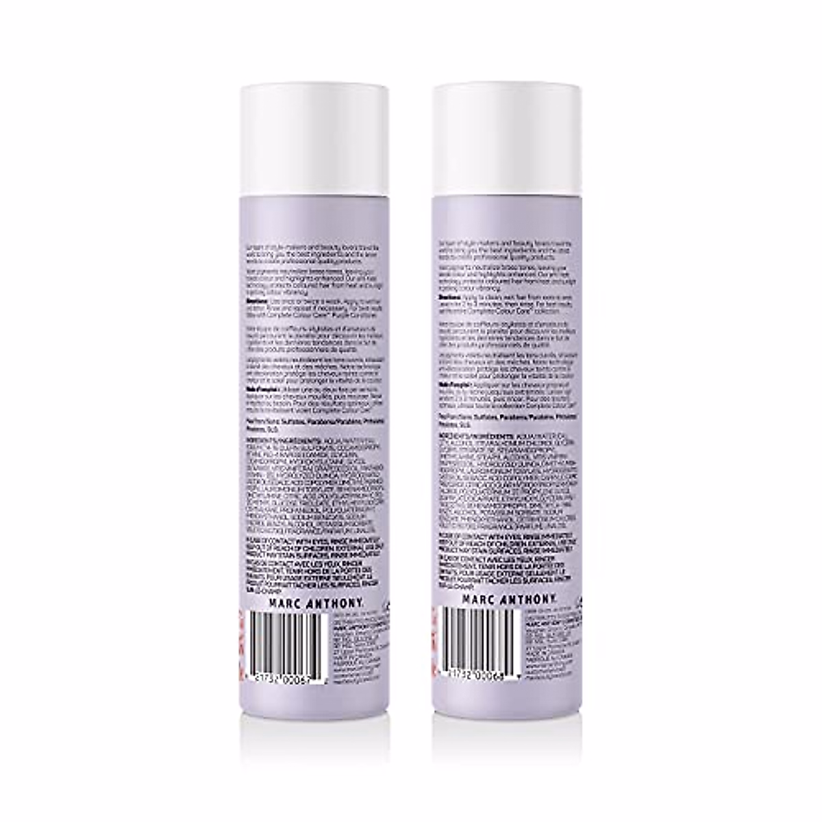 Marc Anthony Purple Shampoo and Conditioner Gift Set - Anti-Brass Violet Pigments, Quinoa, Grapeseed Oil for Blonde & Silver Hair