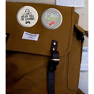 Creanoso Funny Wearable DIY Custom Design Art Button Badges - Gamer (10-Pack) - Stocking Stuffers Premium Quality Gift Ideas for Children, Teens, & Adults - Corporate Giveaways & Party Favors