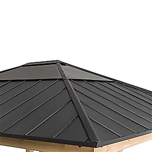 ADUH Outdoor Tent Solid Wood Patio Gazebo Very Strong (Color : D, Size : 9.4H x 11W x 13D)